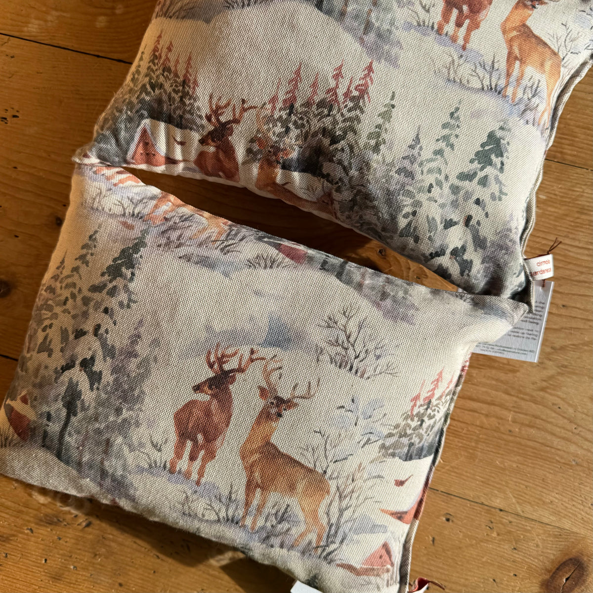 Cuscino tirolese con stelle alpine al profumo di legno